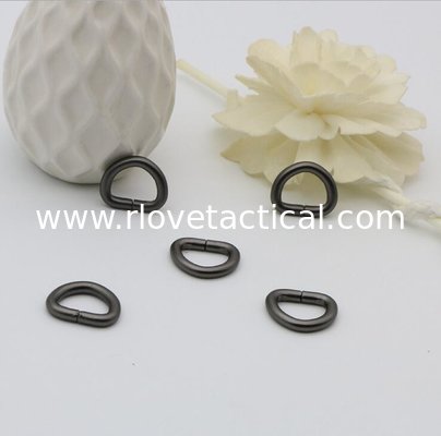 2018 Fashion 1/2 inch small wire iron d ring,gunmetal color bag D ring accessories