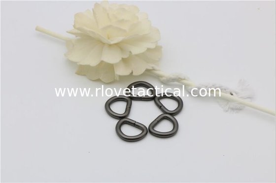 2018 Fashion 1/2 inch small wire iron d ring,gunmetal color bag D ring accessories