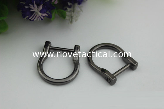 Bag metal d ring nickel free hanging plating,flexible zinc alloy d ring buckles