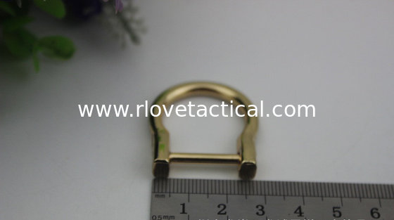 Bag metal d ring nickel free hanging plating,flexible zinc alloy d ring buckles