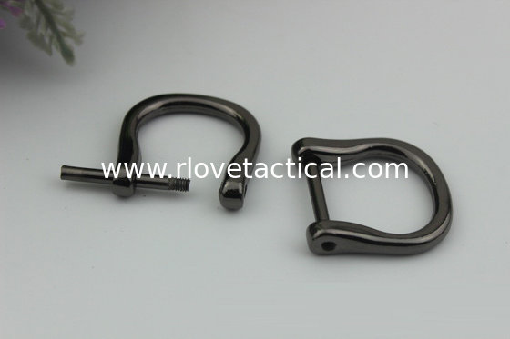 Nickel Plated Metal D Ring Buckle Bag Fittings,18MM Zinc Alloy D-ring For Handbag