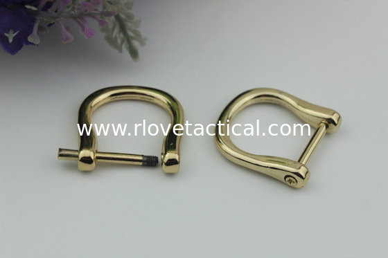 Nickel Plated Metal D Ring Buckle Bag Fittings,18MM Zinc Alloy D-ring For Handbag