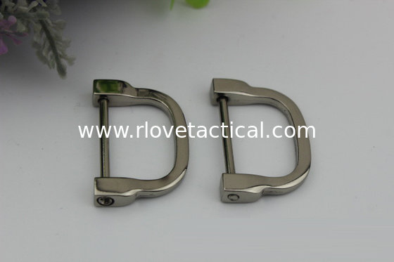 Customized light gold metal d ring,25mm d ring buckles for bag