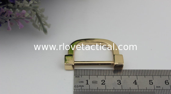 Customized light gold metal d ring,25mm d ring buckles for bag
