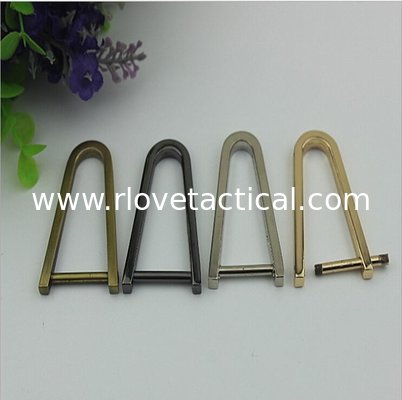 Bag Accessories Light Gold Metal D Ring Hardware,24MM Zinc Alloy D-ring Buckles