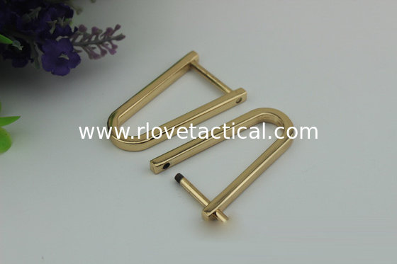 Bag Accessories Light Gold Metal D Ring Hardware,24MM Zinc Alloy D-ring Buckles