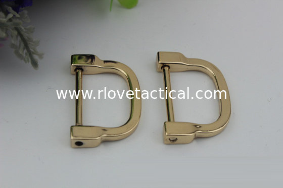 Factory Supply 31mm Zinc Alloy D Ring&Light Gold D Shape Buckles for Handbag