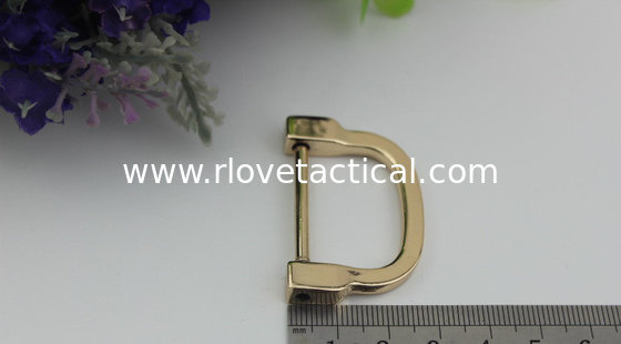 Factory Supply 31mm Zinc Alloy D Ring&Light Gold D Shape Buckles for Handbag