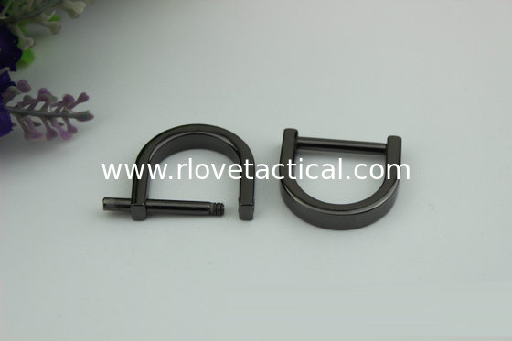 15MM Fashion Small Metal D Ring Buckle,Nickel Color D-ring Bag Accessories