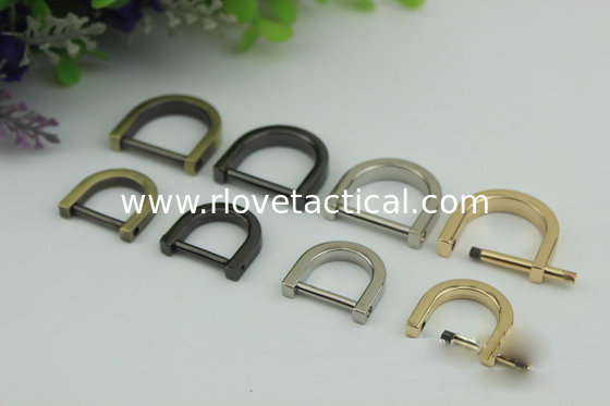 15MM Fashion Small Metal D Ring Buckle,Nickel Color D-ring Bag Accessories