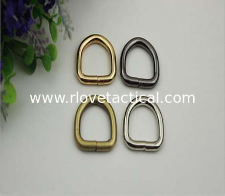 Low cost bag accessories open iron wire d ring,20mm metal d ring for handbag