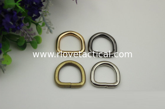 Low cost bag accessories open iron wire d ring,20mm metal d ring for handbag