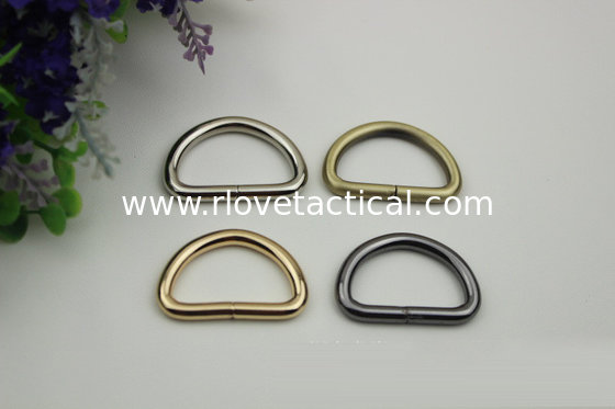Cheap good quality welded D ring,all kinds of color wire iron welded ring 32mm