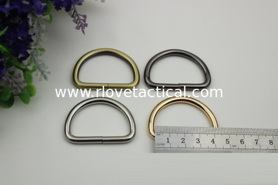 China manufacture supplier 38mm 4 color welded iron wire D Ring for wholesale
