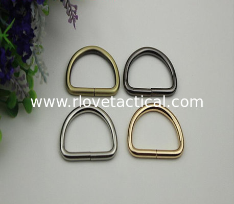 China manufacture supplier 38mm 4 color welded iron wire D Ring for wholesale