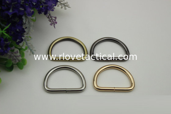 China manufacture supplier 38mm 4 color welded iron wire D Ring for wholesale