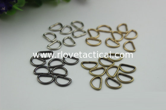OEM cheaper metal wire iron D-ring,10mm metal d ring with 1.5mm thickness