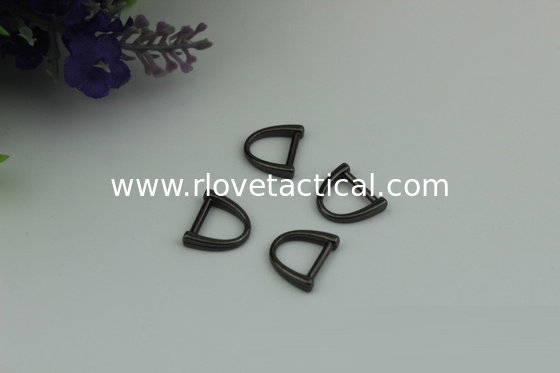 China factory design backpack metal d buckle,zinc alloy light gold metal d ring 10mm