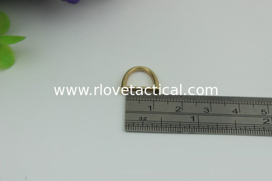 China factory design backpack metal d buckle,zinc alloy light gold metal d ring 10mm