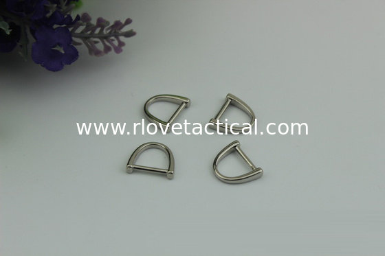 China factory design backpack metal d buckle,zinc alloy light gold metal d ring 10mm