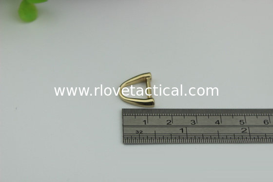 Best fashion gun metal color zinc alloy d ring,11mm metal bag d ring