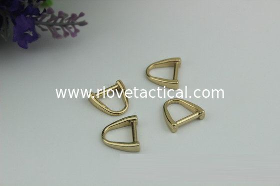 Best fashion gun metal color zinc alloy d ring,11mm metal bag d ring