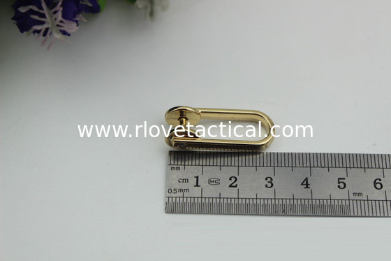 Handbag bag metal accessory d ring,easy removeble d shape bag strap buckle