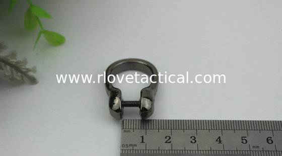 Wholesale light gold & gun metal color hanging plating metal removeble d ring strap buckle for bags