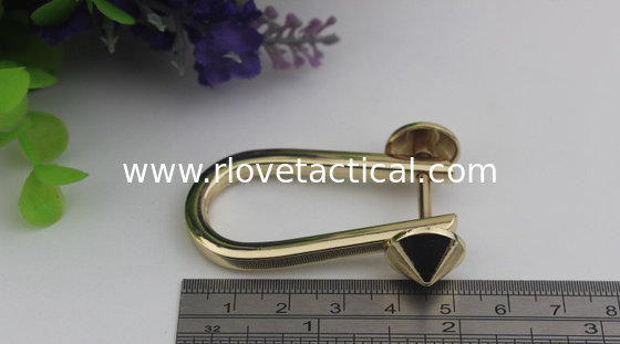 OEM novelty design fashion classical wild zinc alloy can removeble metal d shape bag accessories