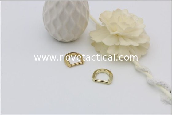 RL-DR038 Light gold D ring bag accessories,12.1mm bag metal d buckles