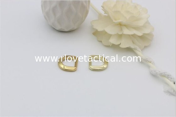 RL-DR038 Light gold D ring bag accessories,12.1mm bag metal d buckles
