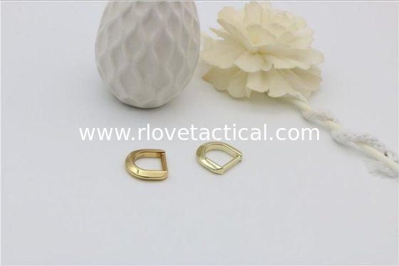 RL-DR038 Light gold D ring bag accessories,12.1mm bag metal d buckles