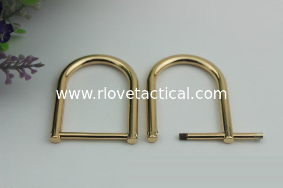 High quality metal adjuster d ring buckle,easy datechable bag strap buckle 28mm