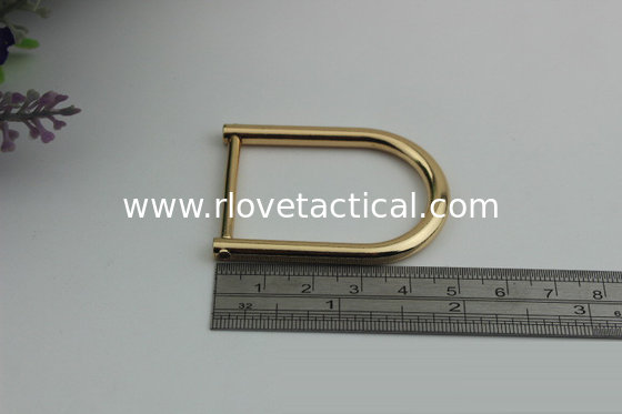 High quality metal adjuster d ring buckle,easy datechable bag strap buckle 28mm