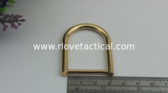 High quality metal adjuster d ring buckle,easy datechable bag strap buckle 28mm
