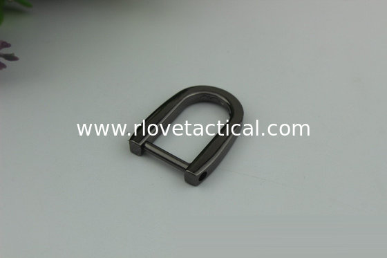 Simple design various colors removeble zinc alloy 15mm D ring strap metal buckles for handbag
