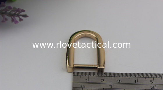 Simple design various colors removeble zinc alloy 15mm D ring strap metal buckles for handbag