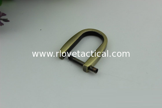 Simple design various colors removeble zinc alloy 15mm D ring strap metal buckles for handbag