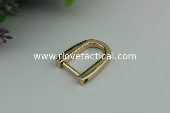 Simple design various colors removeble zinc alloy 15mm D ring strap metal buckles for handbag