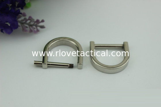 Classical design removeble light gold 20mm D ring buckle,hanging plating bag d-ring