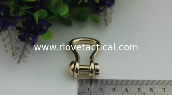 Customized high quality zinc alloy 10mm D shape metal strap buckle for handbag