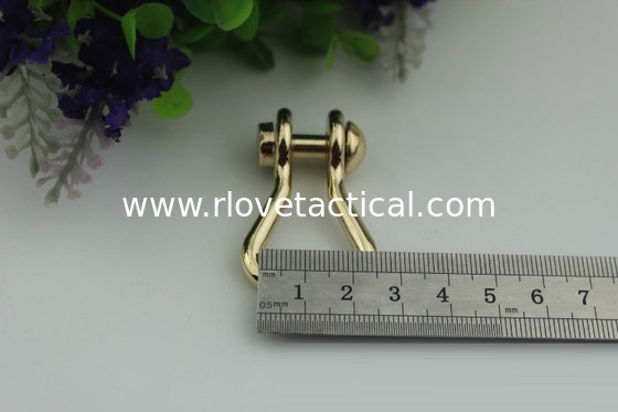 Customized high quality zinc alloy 10mm D shape metal strap buckle for handbag