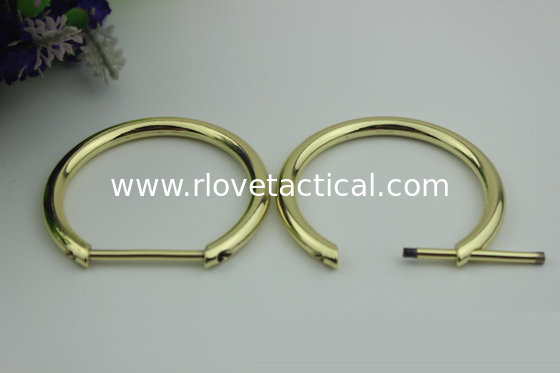 2018 Shiny gold big metal adjustable strap d buckle 30 mm for handbag