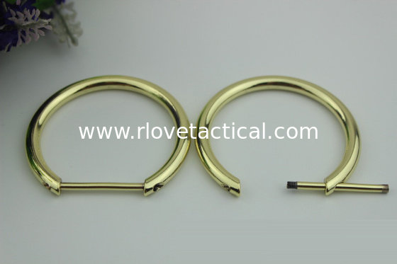 2018 Shiny gold big metal adjustable strap d buckle 30 mm for handbag