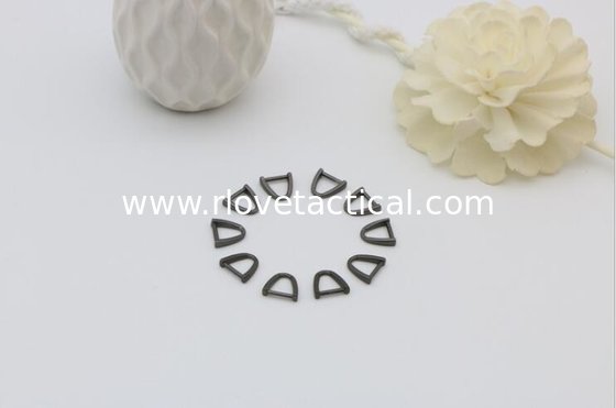 Small gun metal color zinc alloy bag metal d ring 7 mm with nickel free