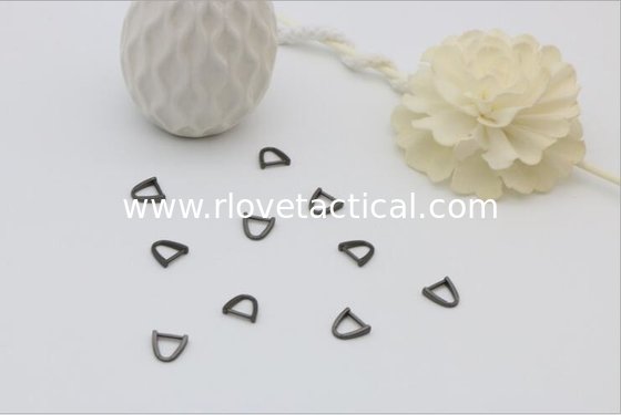 Small gun metal color zinc alloy bag metal d ring 7 mm with nickel free