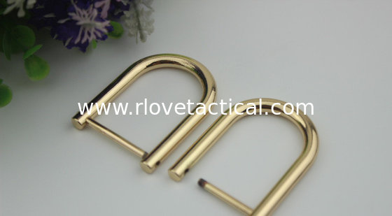 Custom made big zinc alloy 28 mm removable metal D ring buckle with polishing
