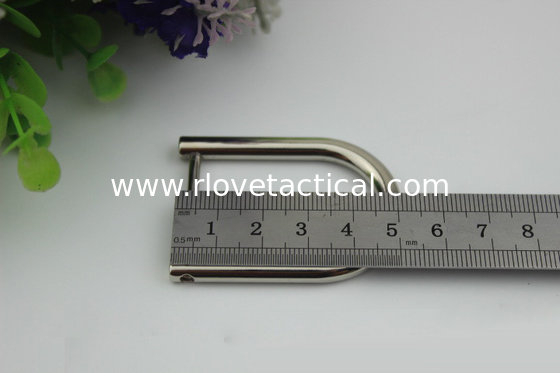 Custom made big zinc alloy 28 mm removable metal D ring buckle with polishing