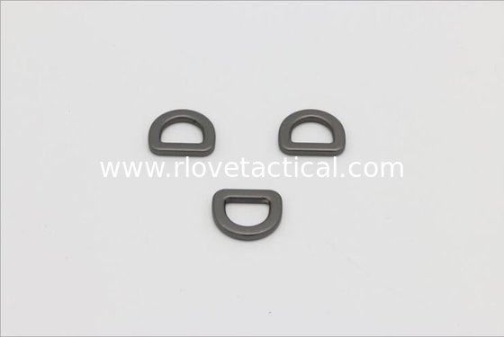 New style matte gun metal color flat meat d ring buckle 12 mm for bags