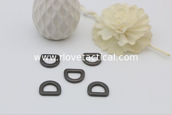 New style matte gun metal color flat meat d ring buckle 12 mm for bags